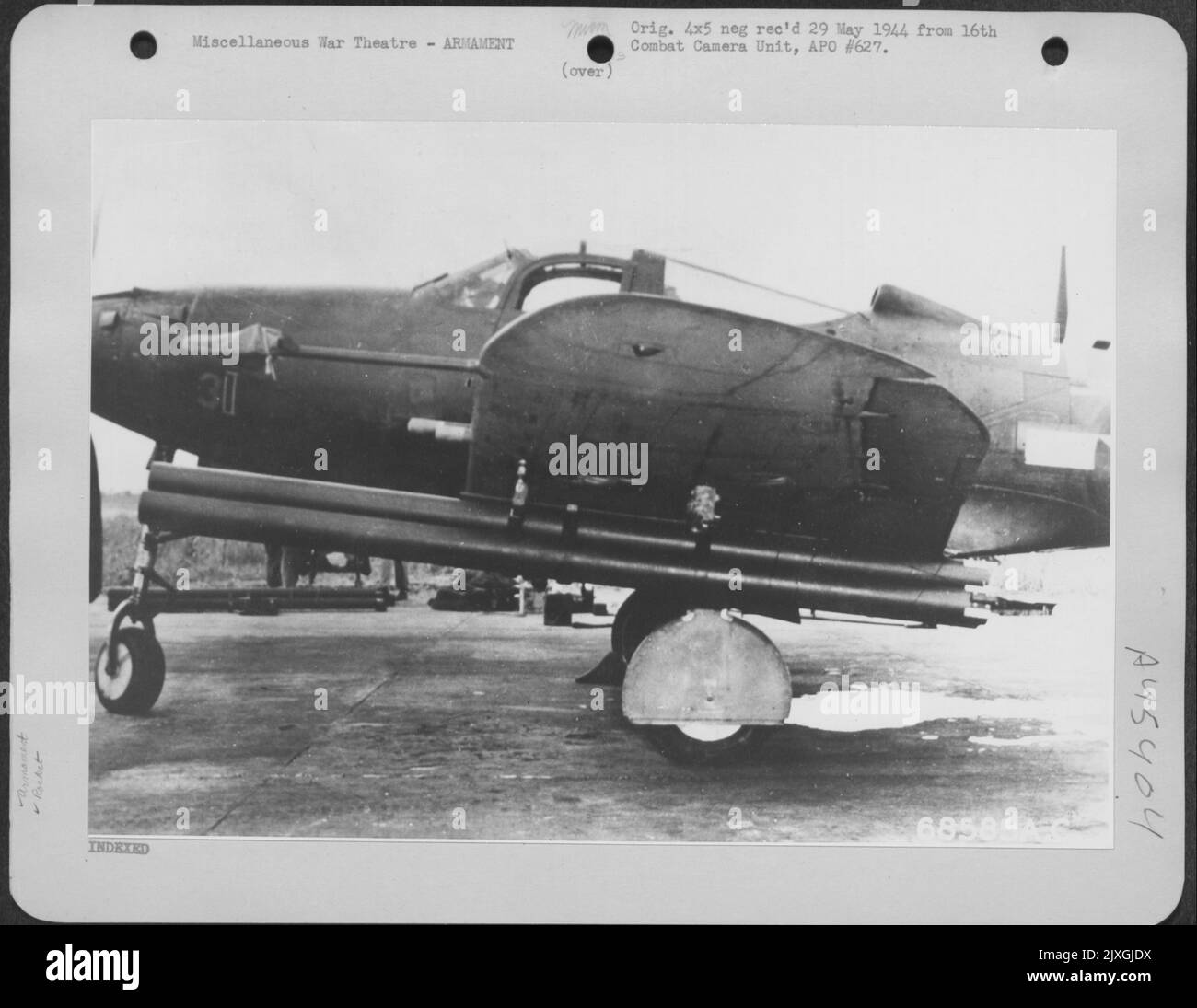 Rocket Installation On A Bell P-39 Stock Photo - Alamy
