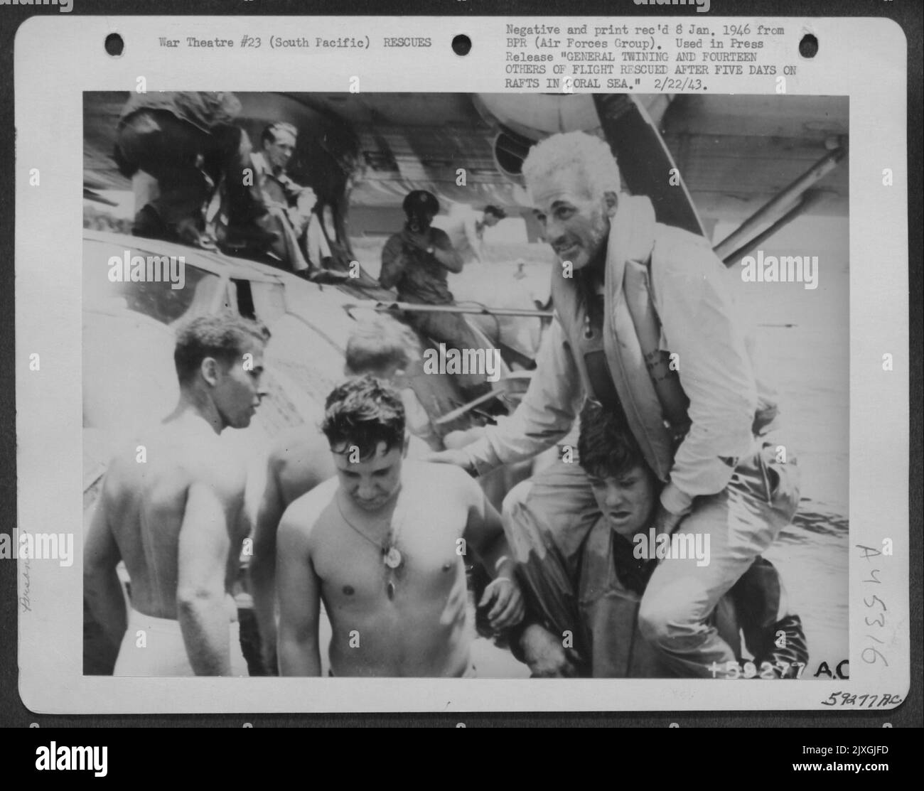 Brig. Gen. Nathan F. Twining, Portland, Oregon, Comes Ashore From A ...
