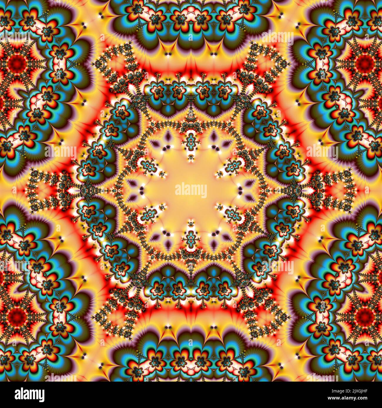 Abstract Computer generated Fractal design. A fractal is a never-ending ...