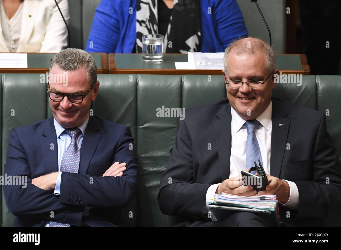 The leader of the House Christopher Pyne (left) and Australian ...