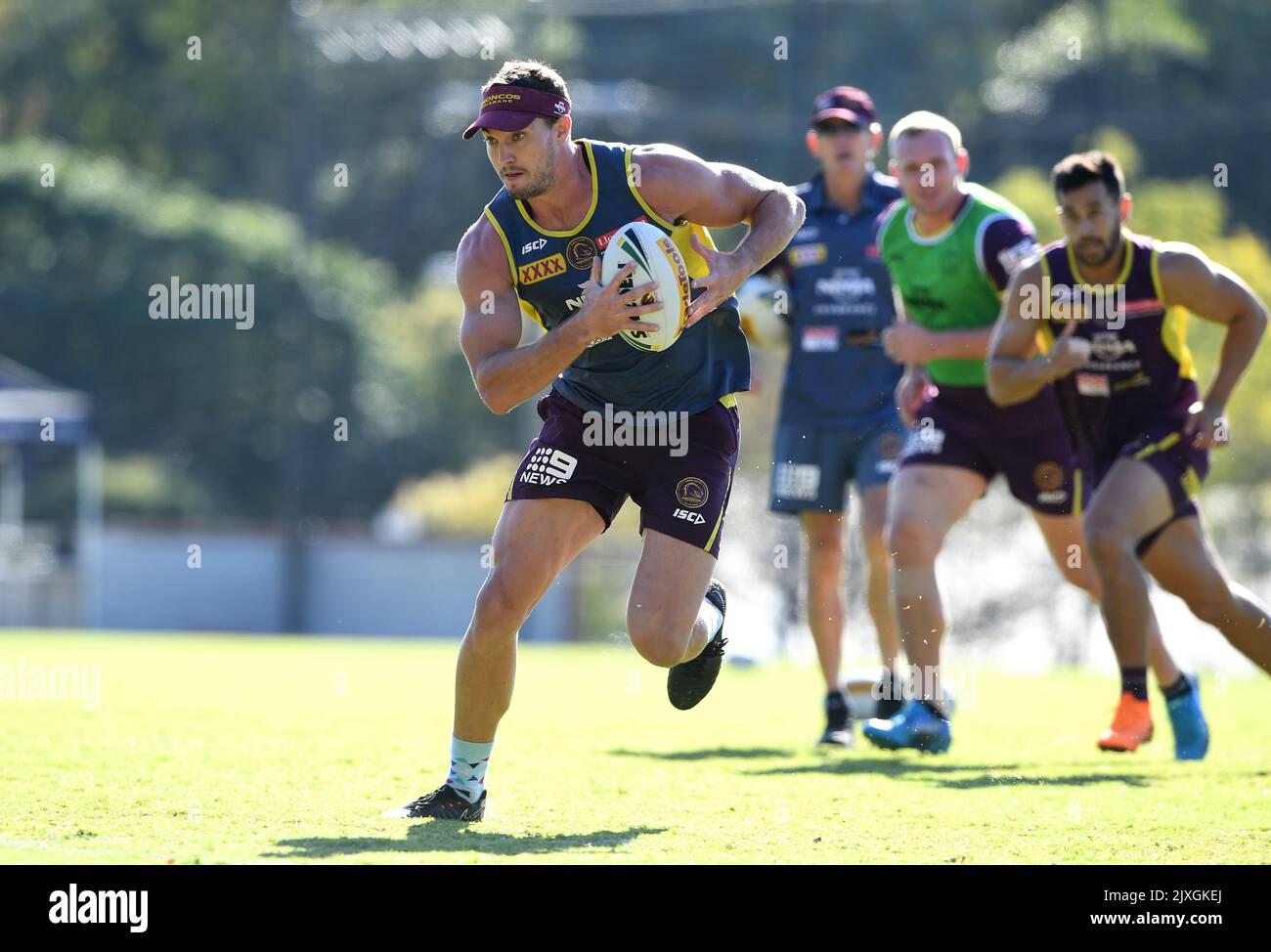 Brisbane Broncos player Corey Oates is seen during a team training ...