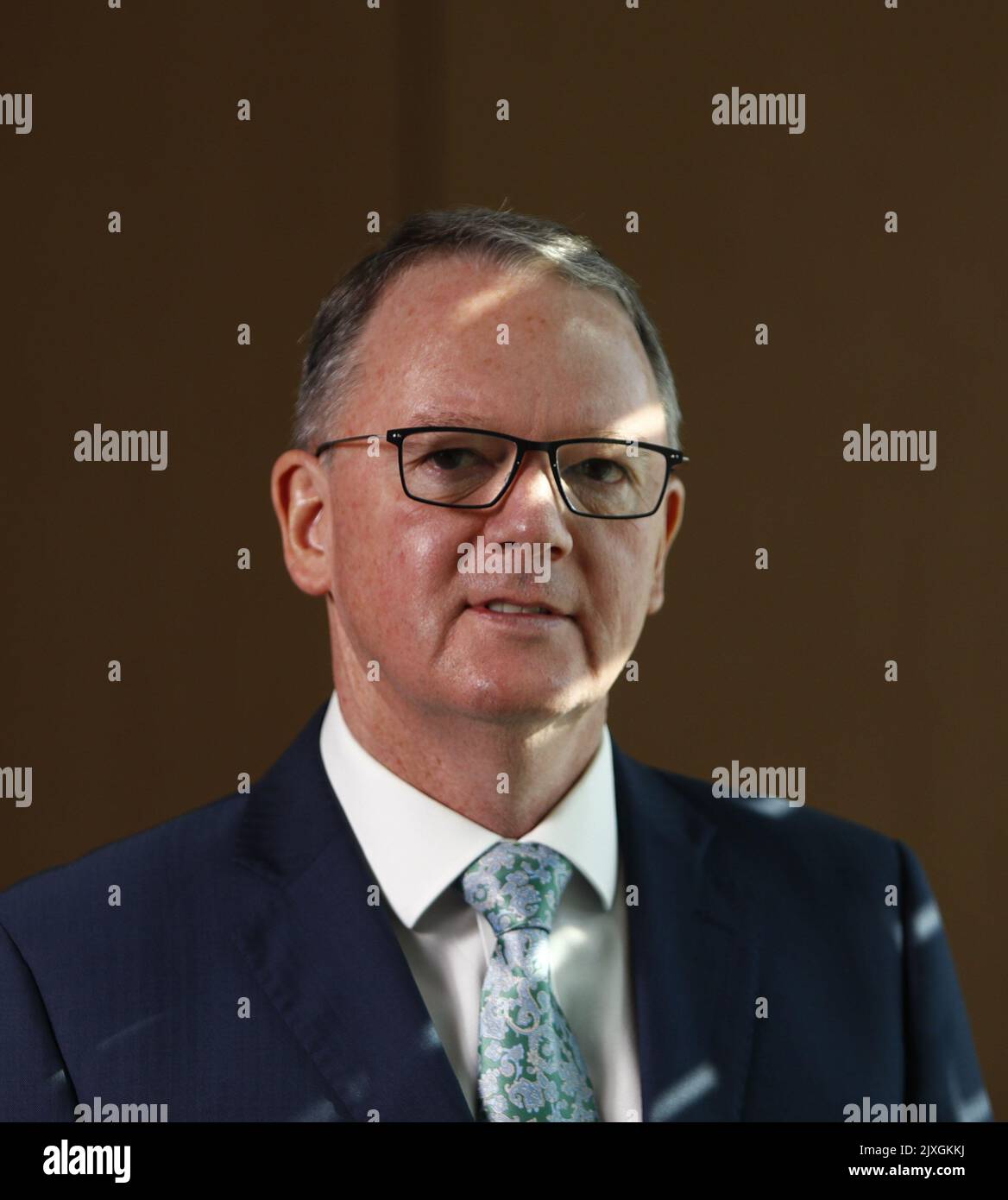 Woodside CEO Peter Coleman poses for a photograph after speaking during ...