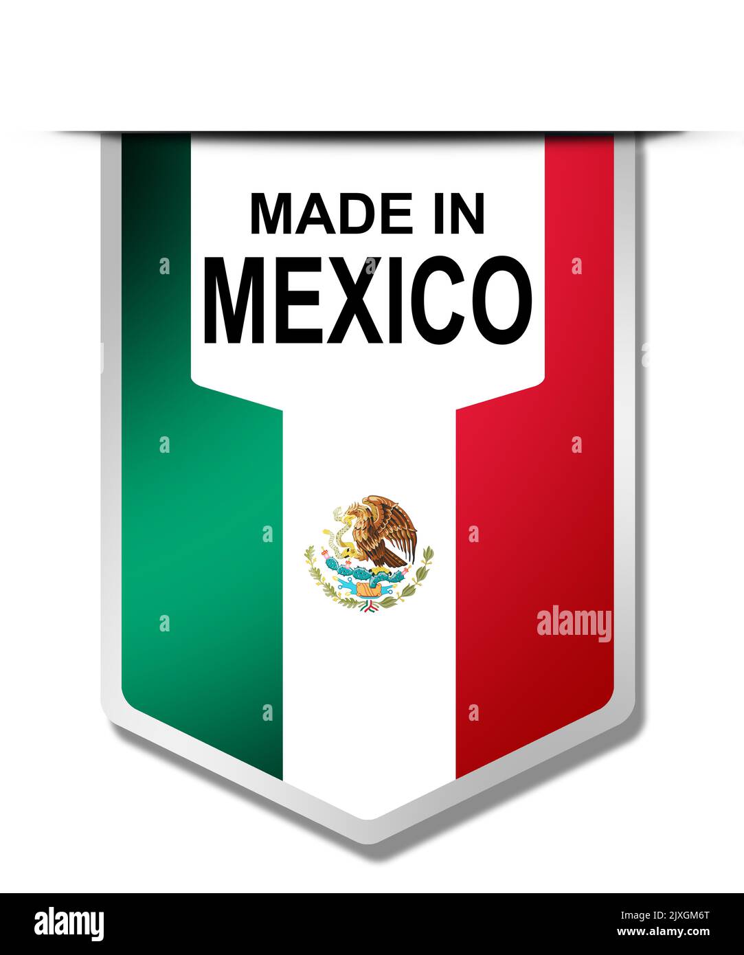 Made in Mexico word on hanging banner, 3d rendering Stock Photo - Alamy