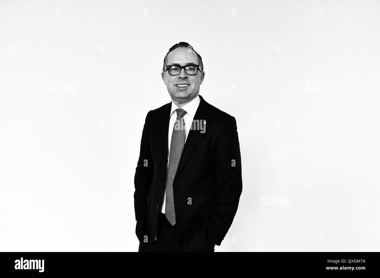 Qantas CEO Alan Joyce poses for a portrait at Parliament House in ...
