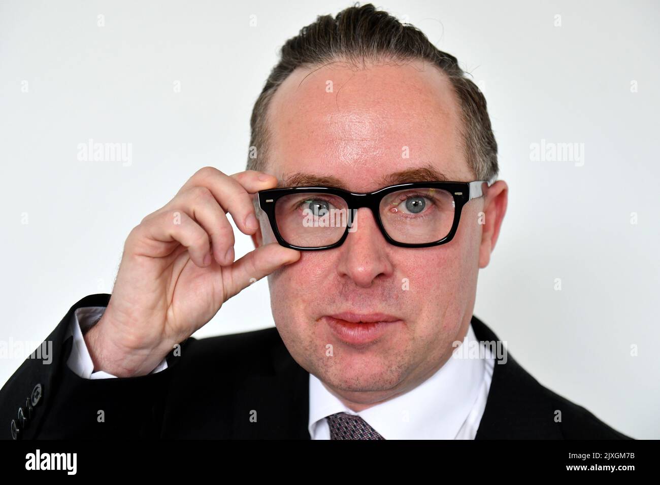 Qantas CEO Alan Joyce poses for a portrait at Parliament House in ...