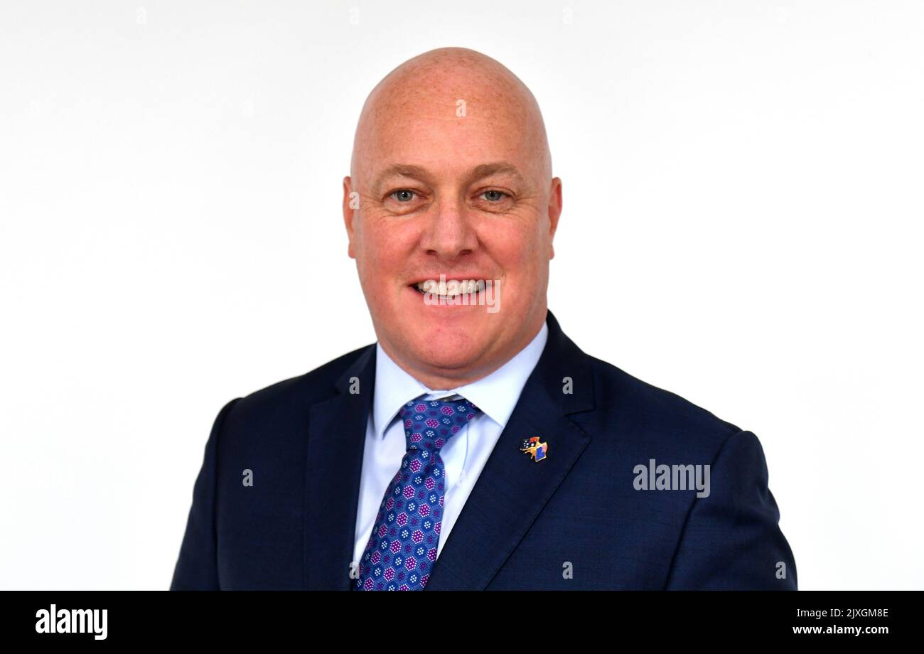 Air New Zealand CEO Christopher Luxon poses for a portrait at ...