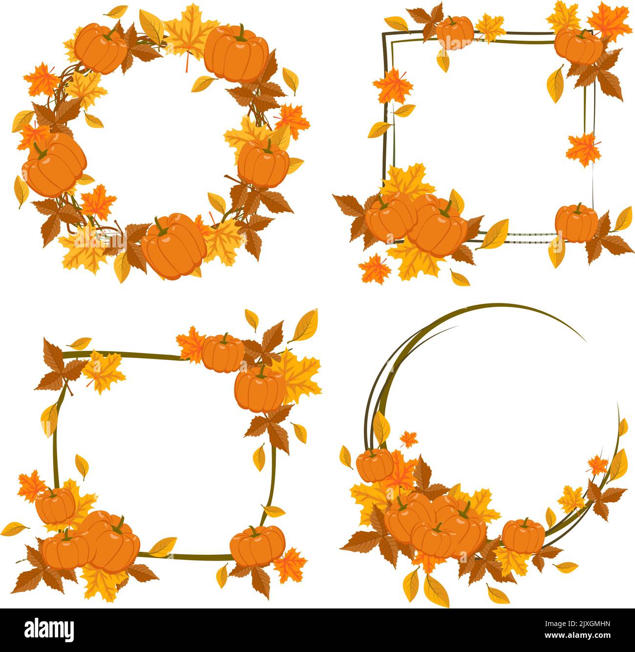 Fall frames Stock Vector Images - Alamy