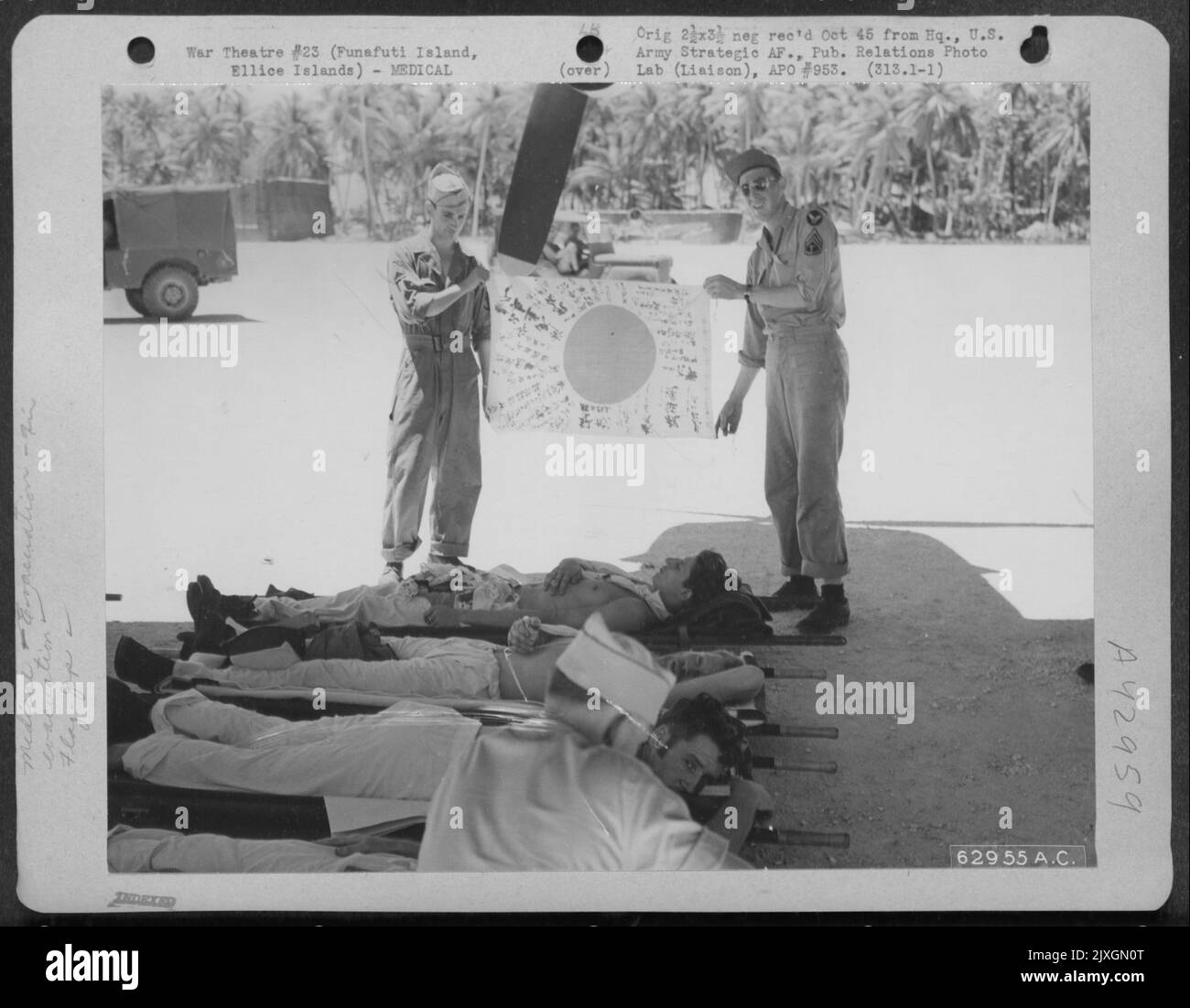 Litter Patients Await Air Evacuation After Being Presented With The ...