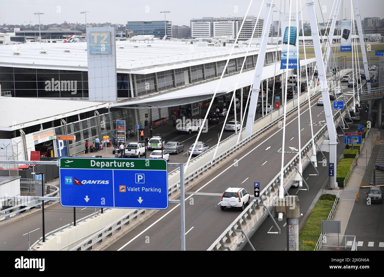 A general view of Terminal 2 at the Domestic Airport at Sydney Airport ...