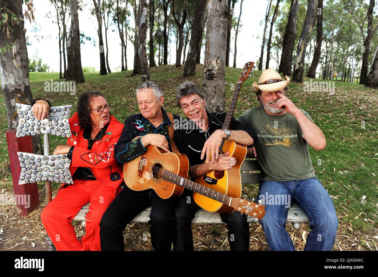 **FILE** A January 17, 2011 file photo of Australian musicians (left to ...