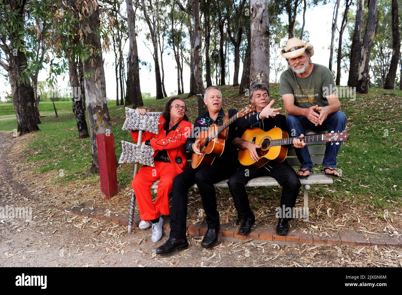**FILE** A January 17, 2011 file photo of Australian musicians (left to ...