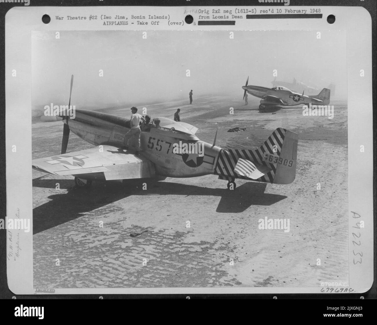 A Dense Cloud Of Smoke Obscures A North American P-51 "Mustang" As It ...