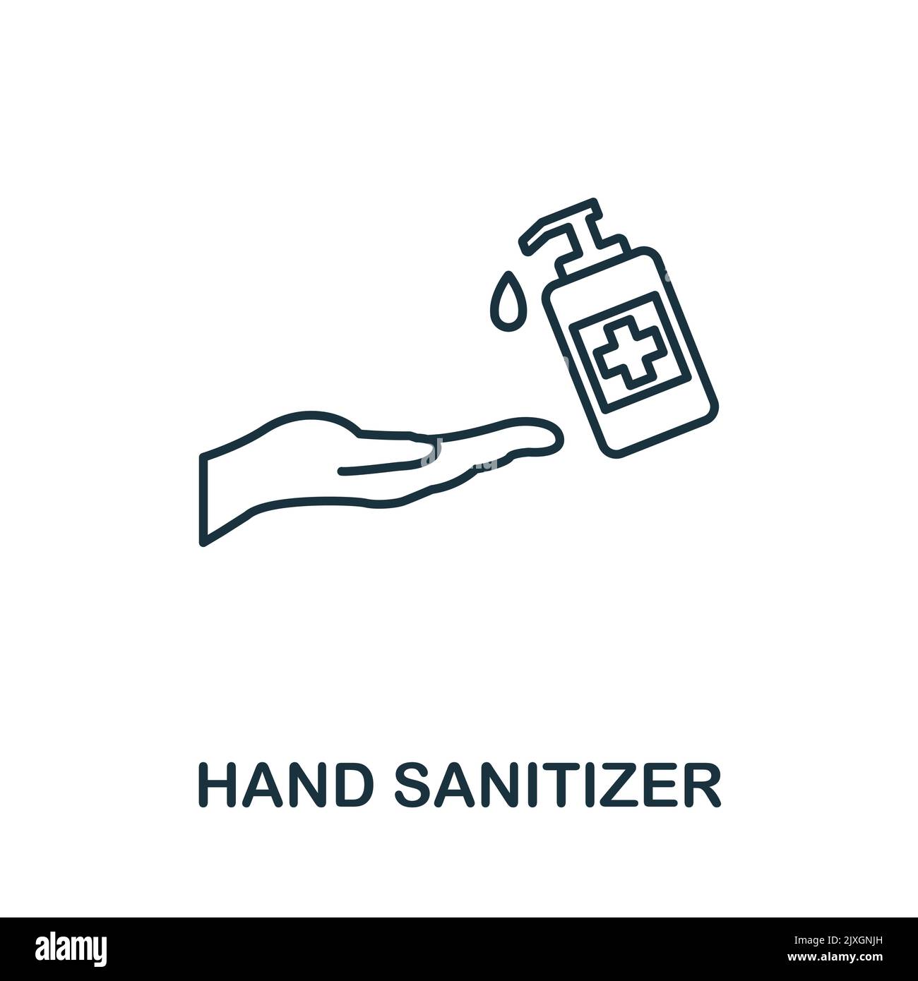Hand Sanitizer icon. Simple element from new normality collection ...