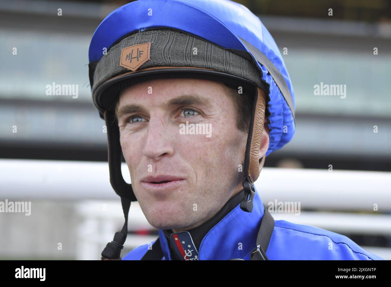 Jockey Joshua Parr after riding Savatiano to victory to win race 3 ...