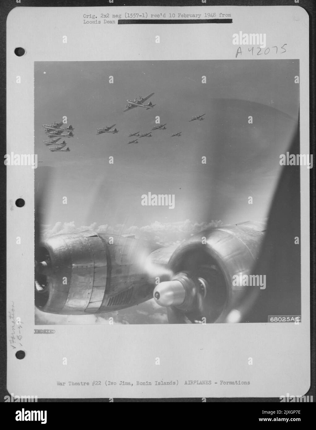 Formation Of Boeing B-29 "Superfortresses"', Based On Iwo Jima, Bonin ...