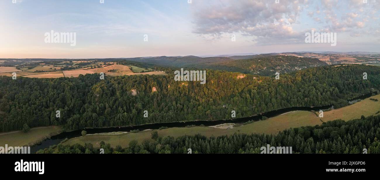 England- UK: Symonds Yat Rock, a famous view point overlooking the Wye ...