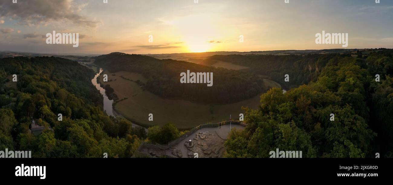 England- UK: Symonds Yat Rock, a famous view point overlooking the Wye ...