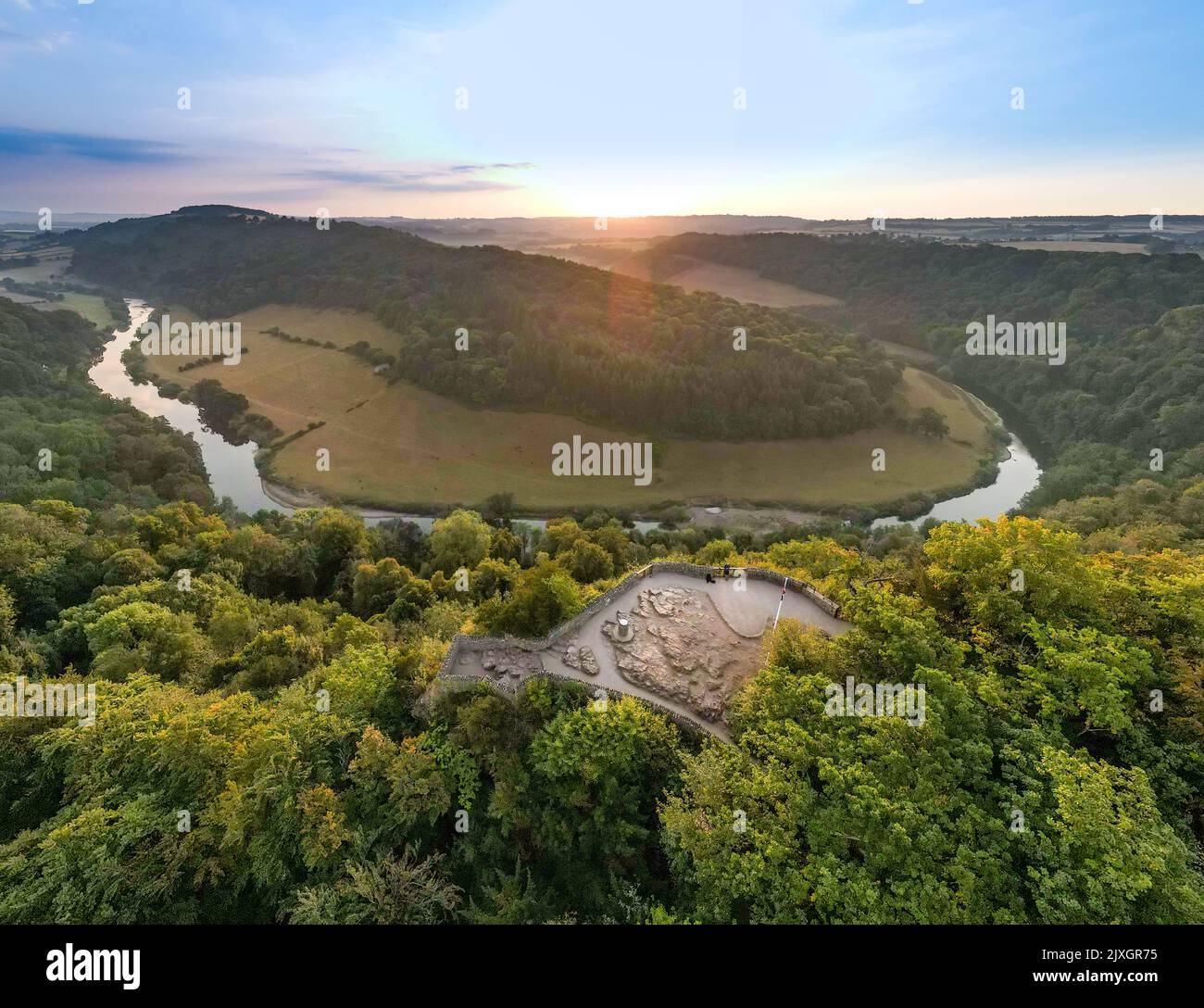 England- UK: Symonds Yat Rock, a famous view point overlooking the Wye ...