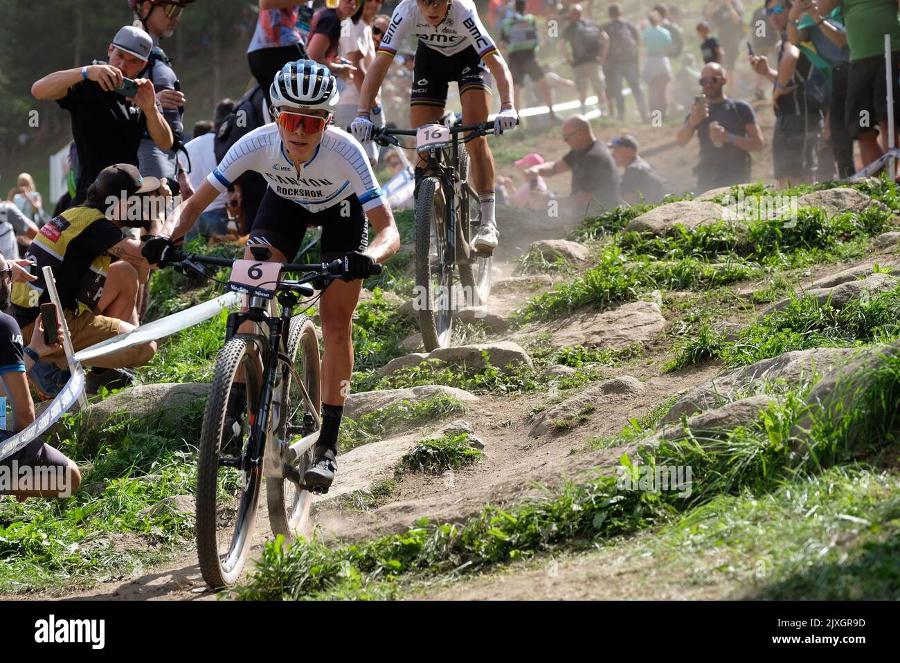 Val Di Sole, Italy. 04th Sep, 2022. (6) Loana Lecomte (FRA) during UCI ...