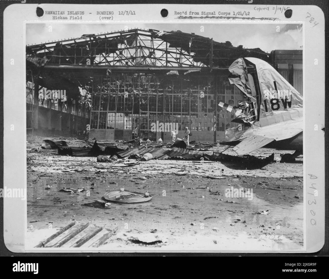 Usaf - First Army Photos Of The Bombing Of Hawaii, Dec. 7, 1941. Shown ...
