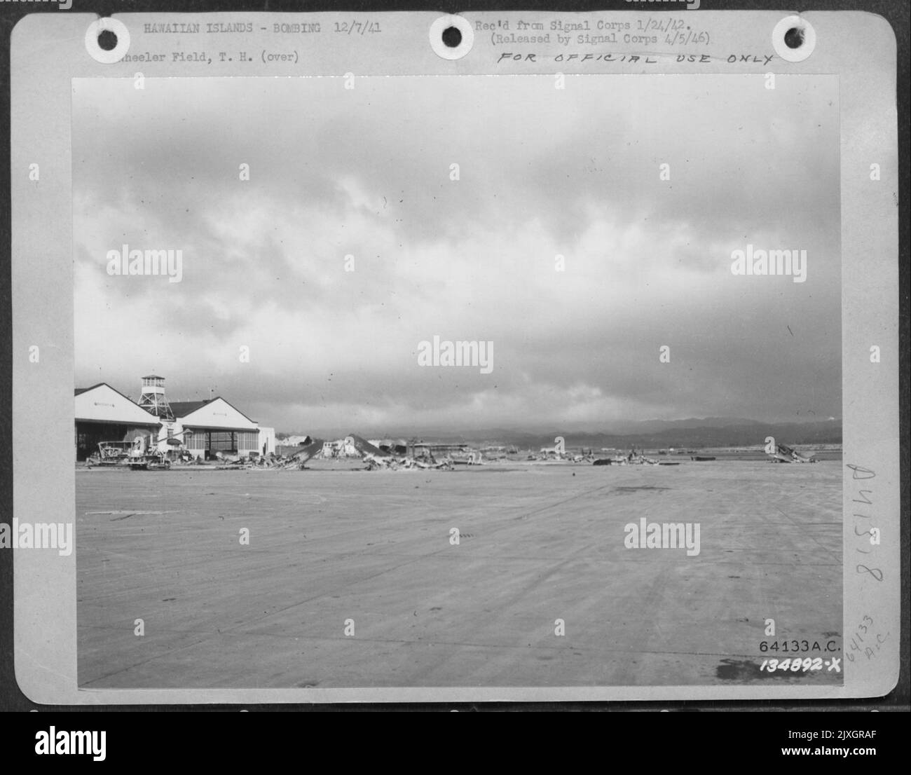 General View Of The Demolished Planes, After Raid By Japaneseanese ...
