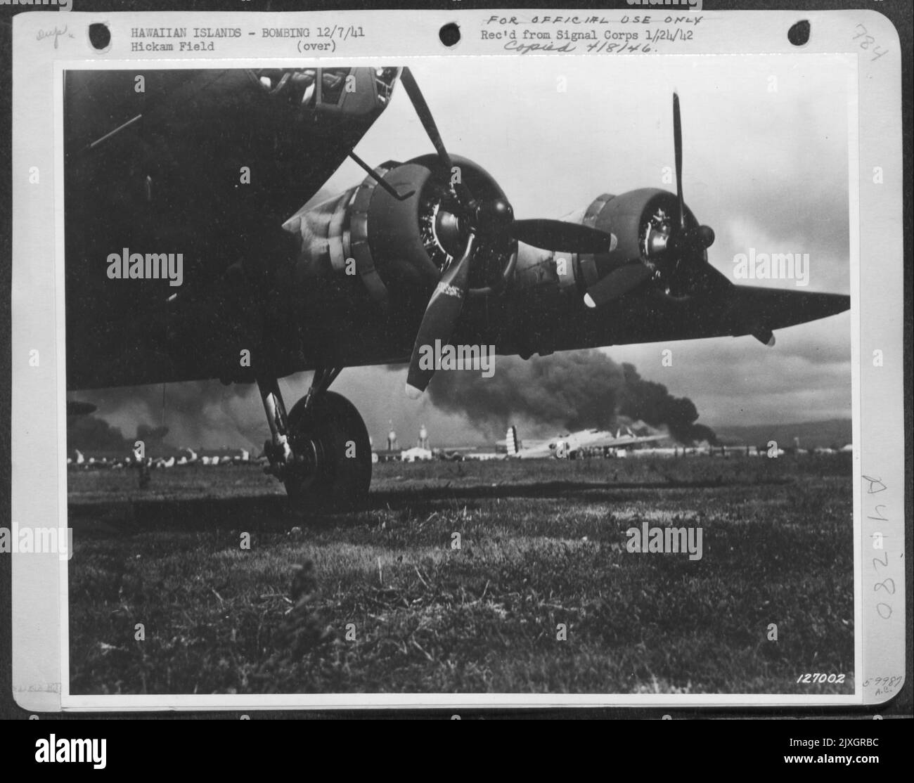 One Of The First Army Photos Of The Bombing Of Hickam Field, Hawaii ...