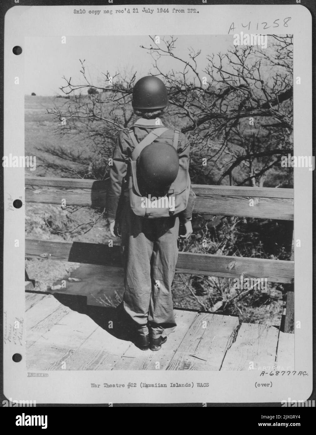 Cpl. Jane Luella Bond Of Chardon, Ohio, Models The Wac Full Field Dress ...