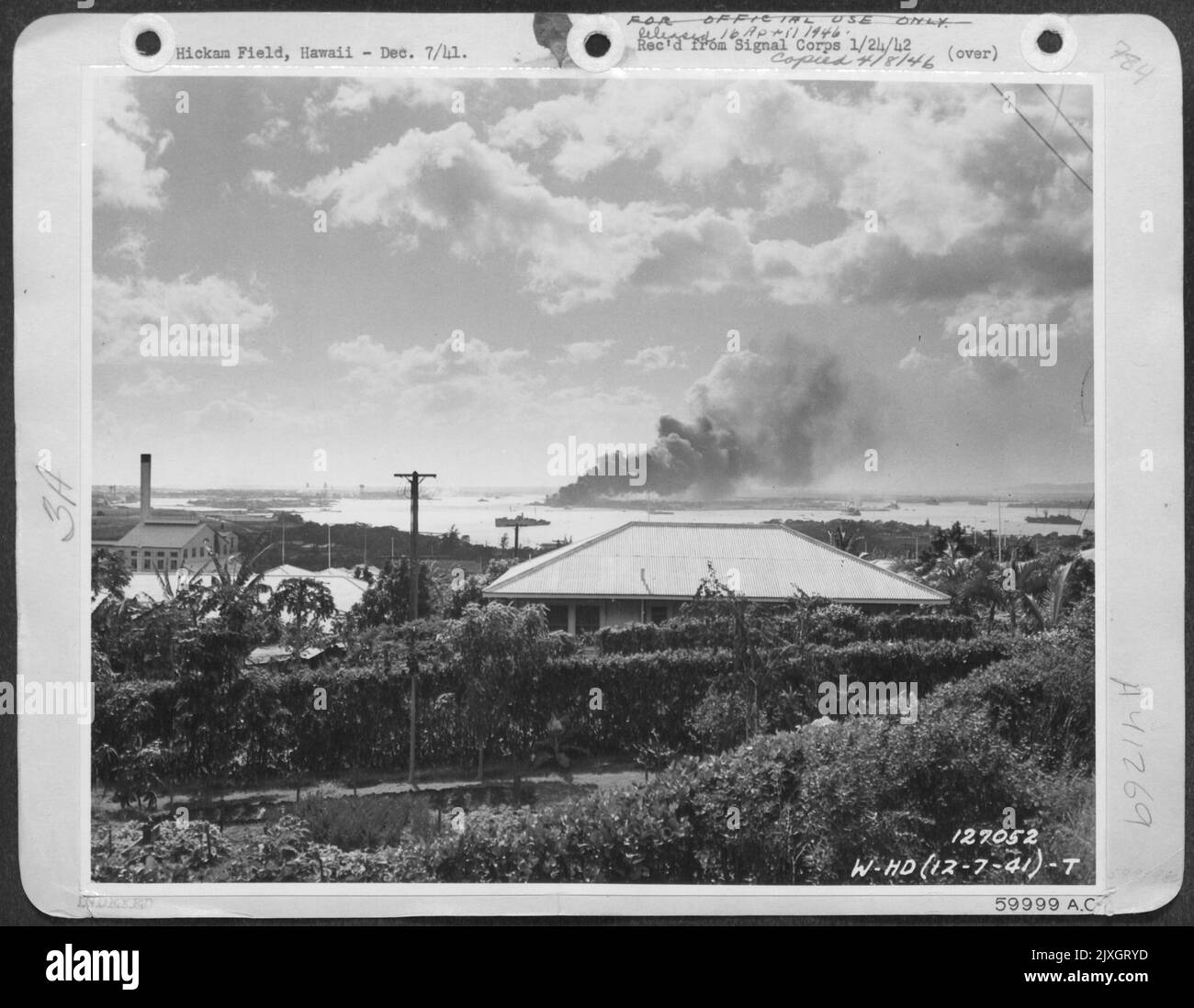 One Of The First Army Photos Of The Bombing Of Hawaii By The ...