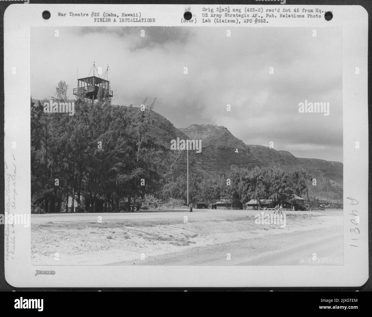 General View Of Camp Area At Mokuleia Airfield, Oahu, Hawaii. Note ...