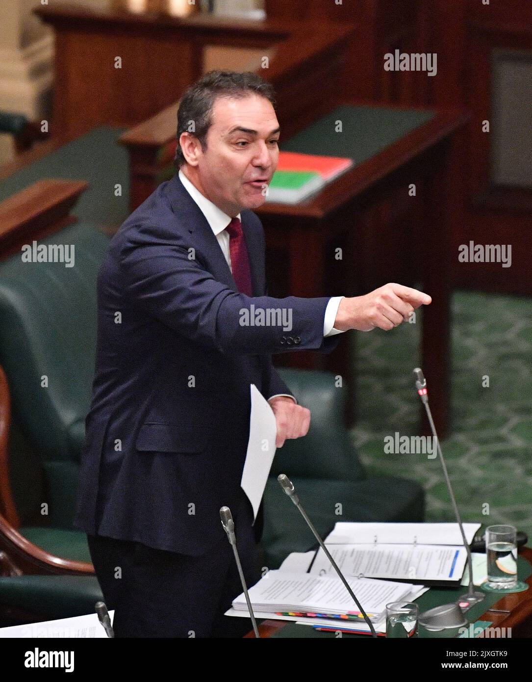 South Australian Premier Steven Marshall is seen during Question Time ...