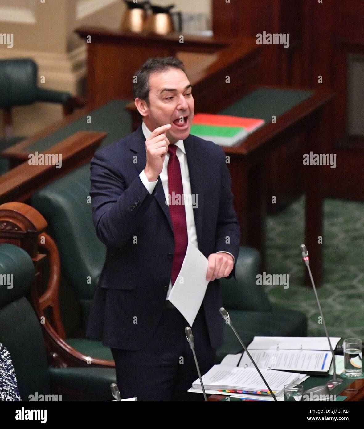 South Australian Premier Steven Marshall is seen during Question Time ...