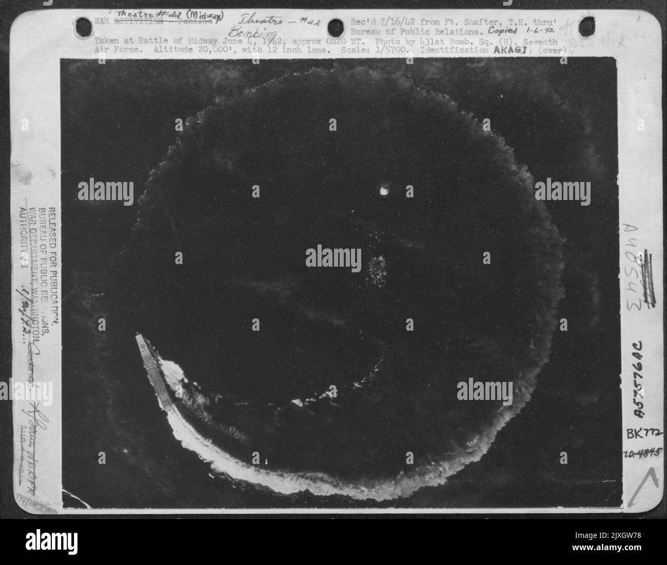 Akagi at the battle of midway hi-res stock photography and images - Alamy