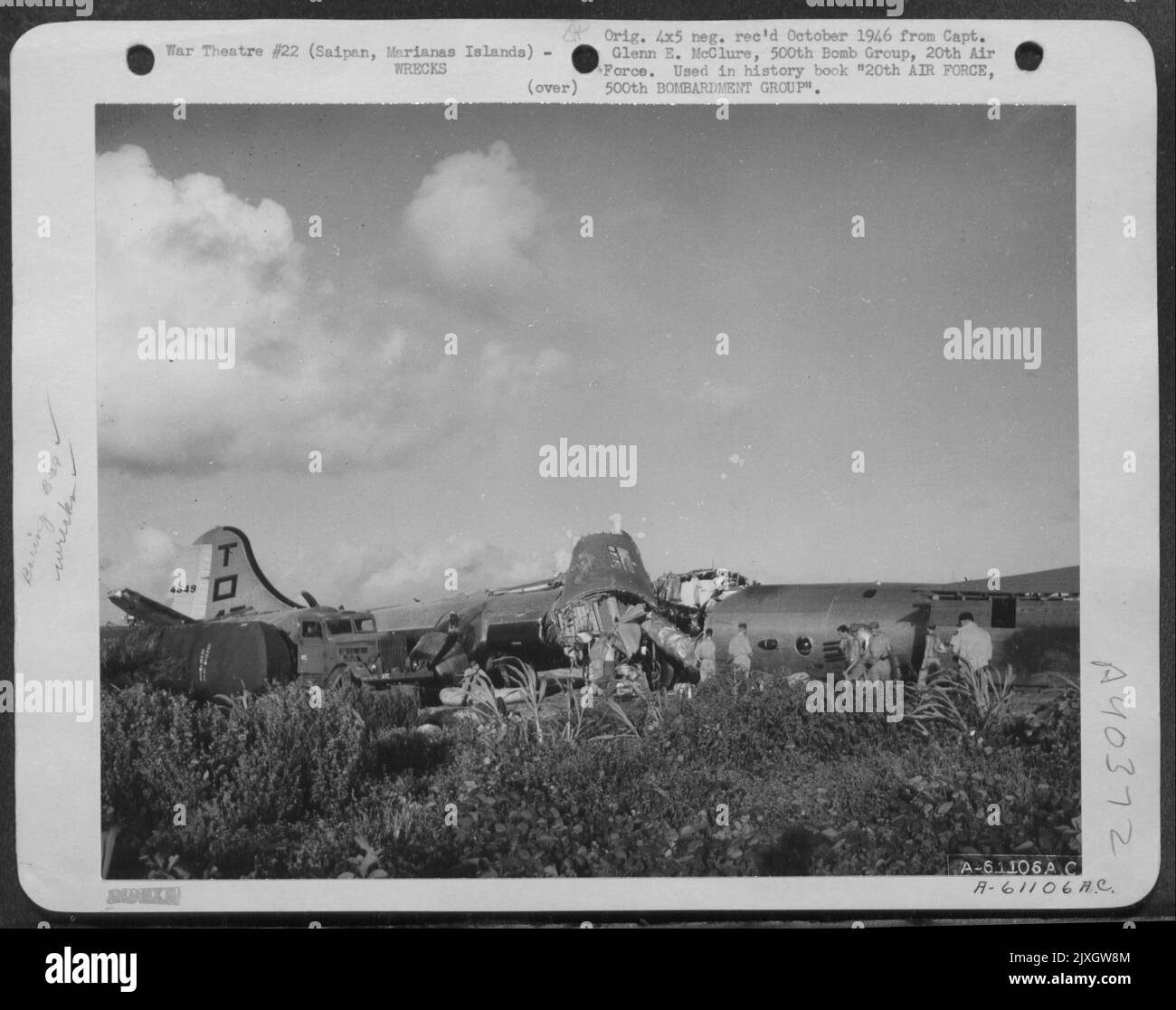 Two Boeing B-29 "Superfortresses"' After Their Head On Collision In The ...