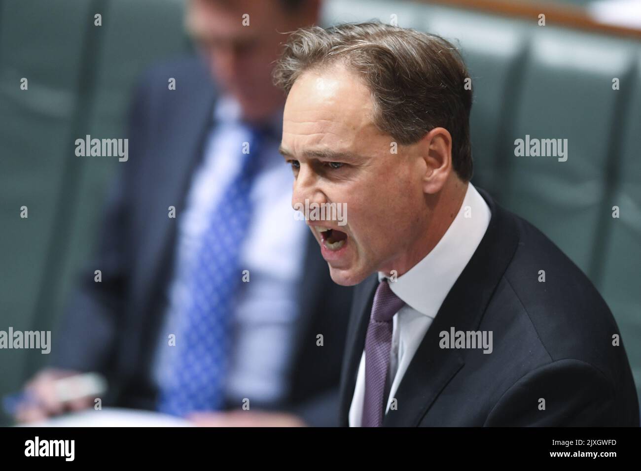 Australian Health Minister Greg Hunt speaks during House of ...