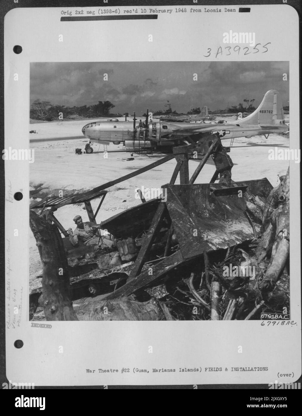 A Bulldozer, Operated By A Member Of The Aviation Engineers, Clears ...