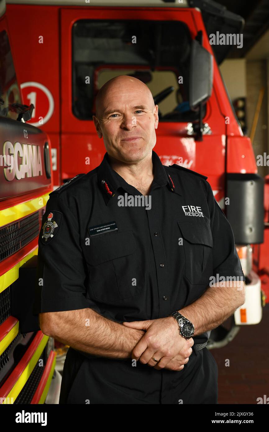 Metropolitan Fire Brigade's new Chief Dan Stephens poses for a ...