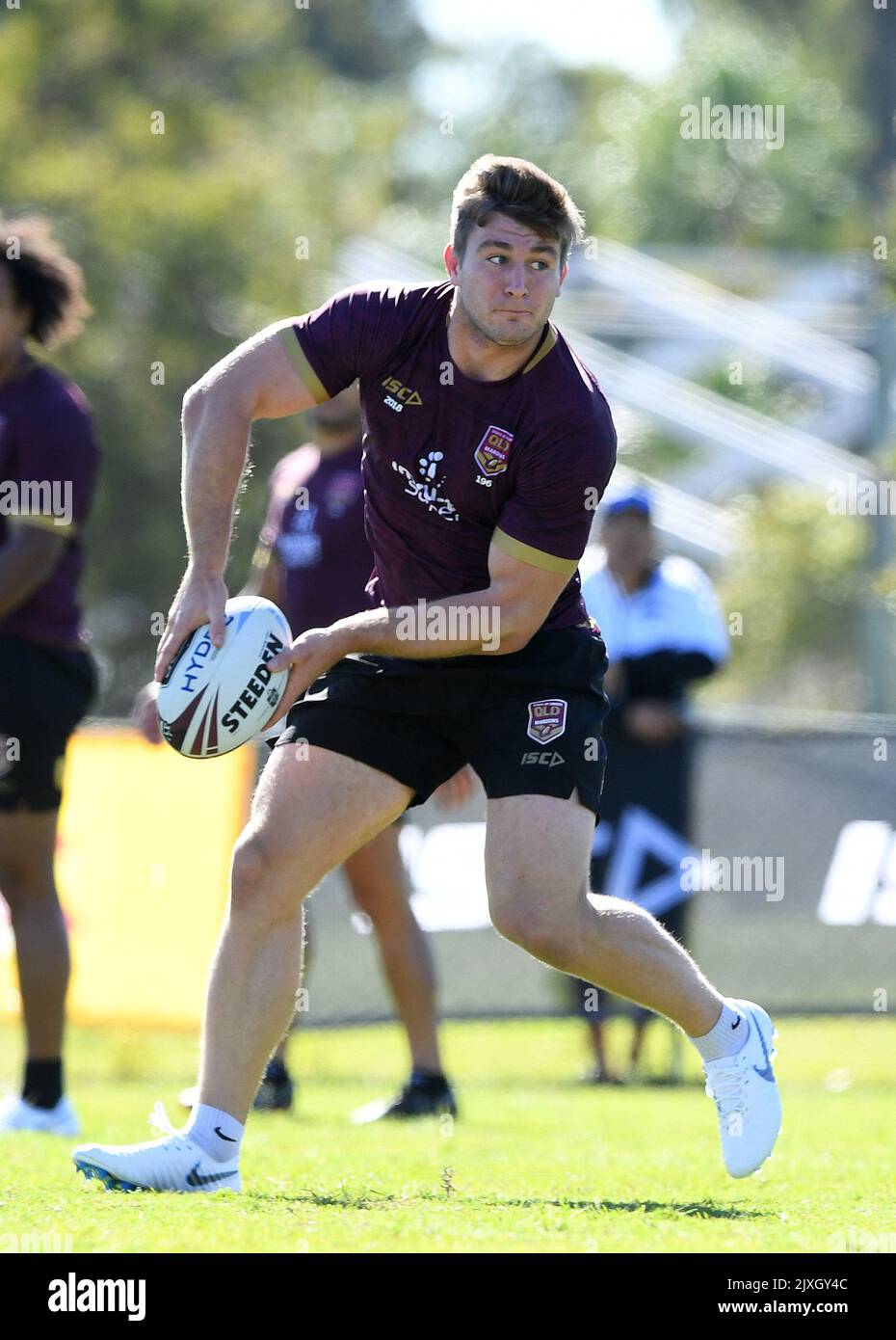Jai Arrow during the Queensland State of Origin team training session ...