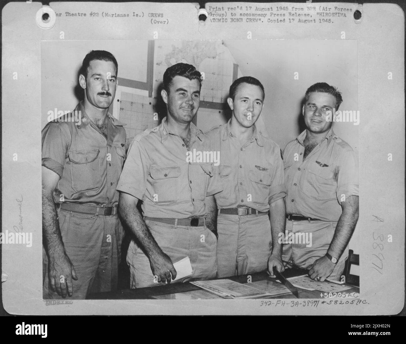 Hiroshima Atomic Bomb Crew (No. 5 Of Seven Pictures) Left To Right ...