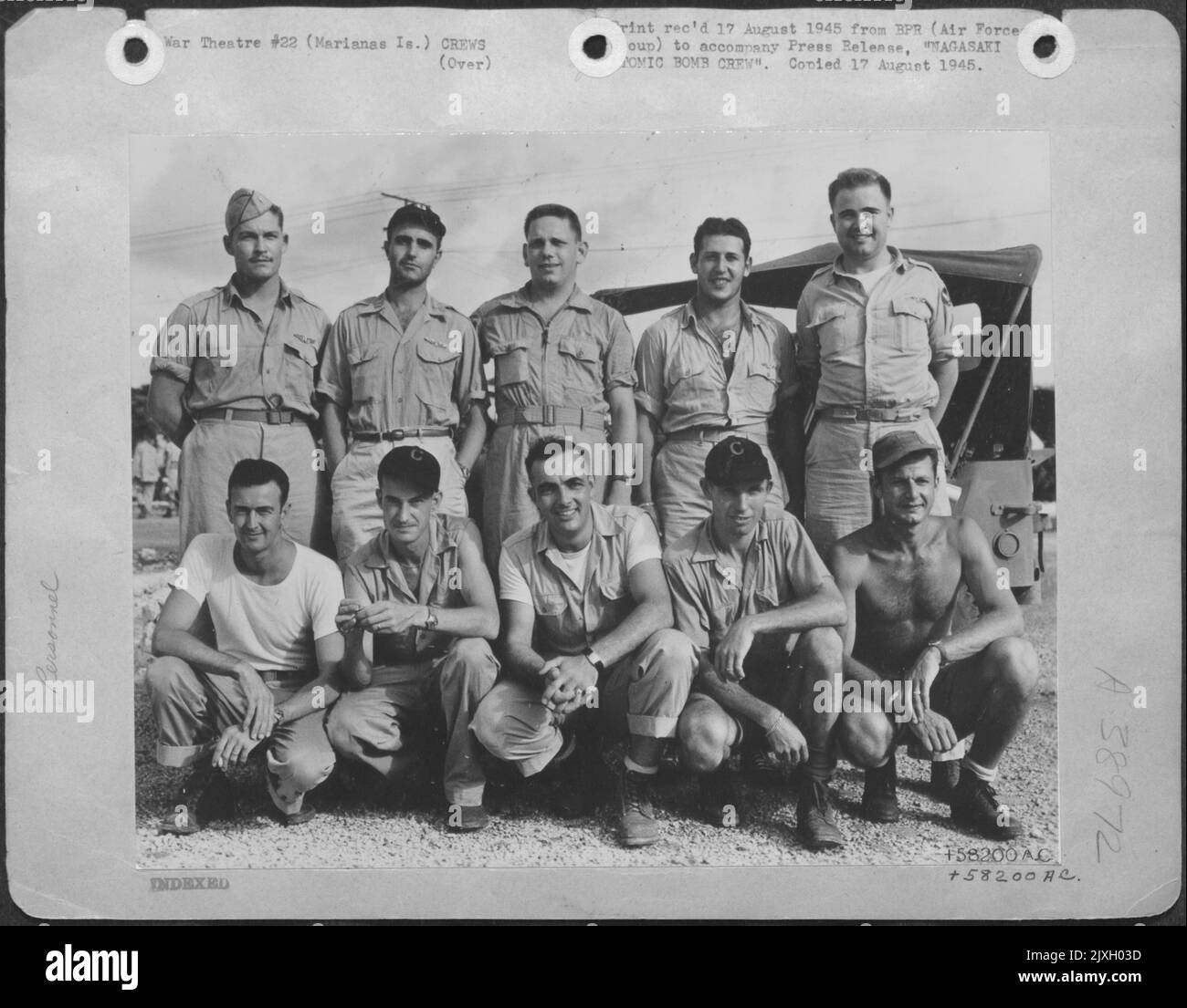 Nakasaki Atomic Bomb Crew - Flight Crew Of Ship 77 For Atomic Bomb ...