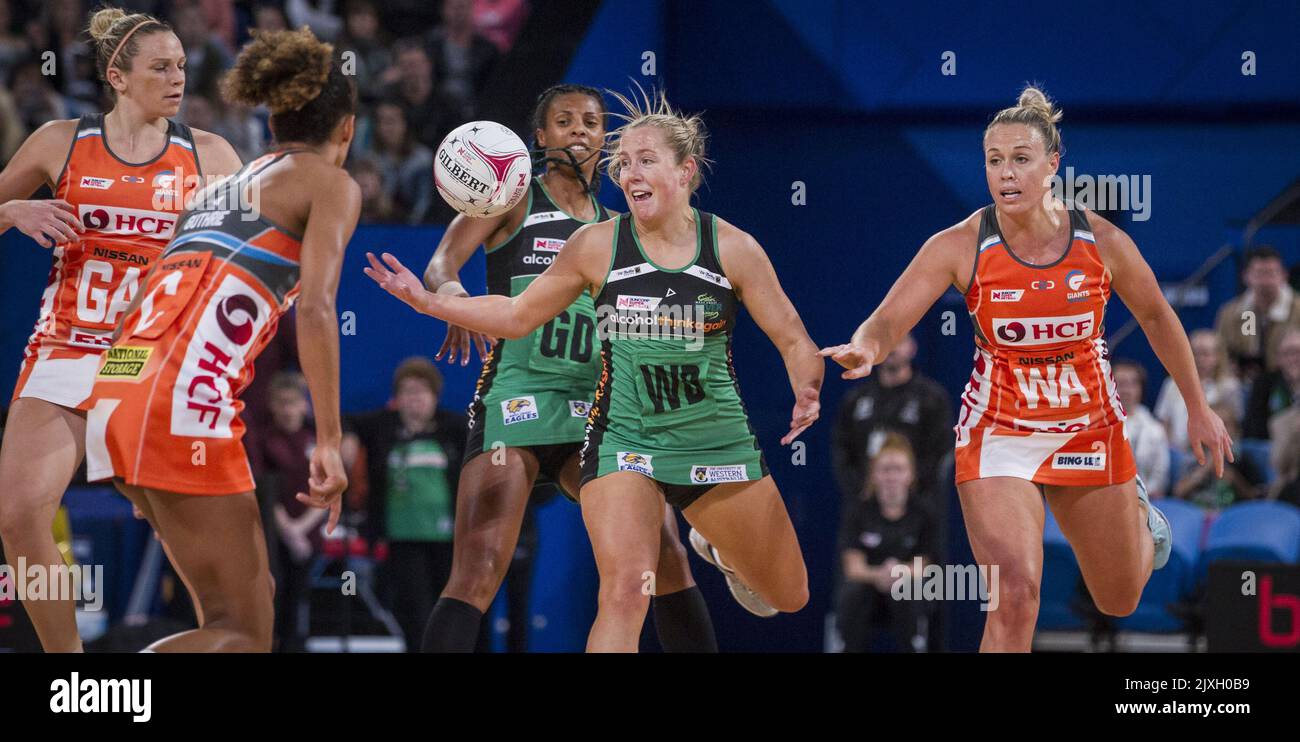 Jessica Anstiss of the West Coast Fever during the Round 6 Super ...