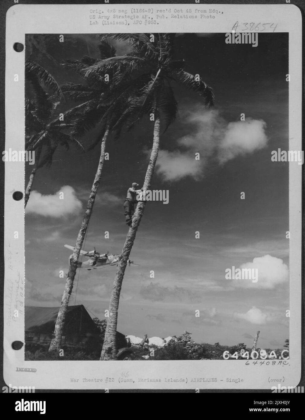 Sgt. Marvin S. Hollinger, A Linesman Who Is Stringing A Communications ...