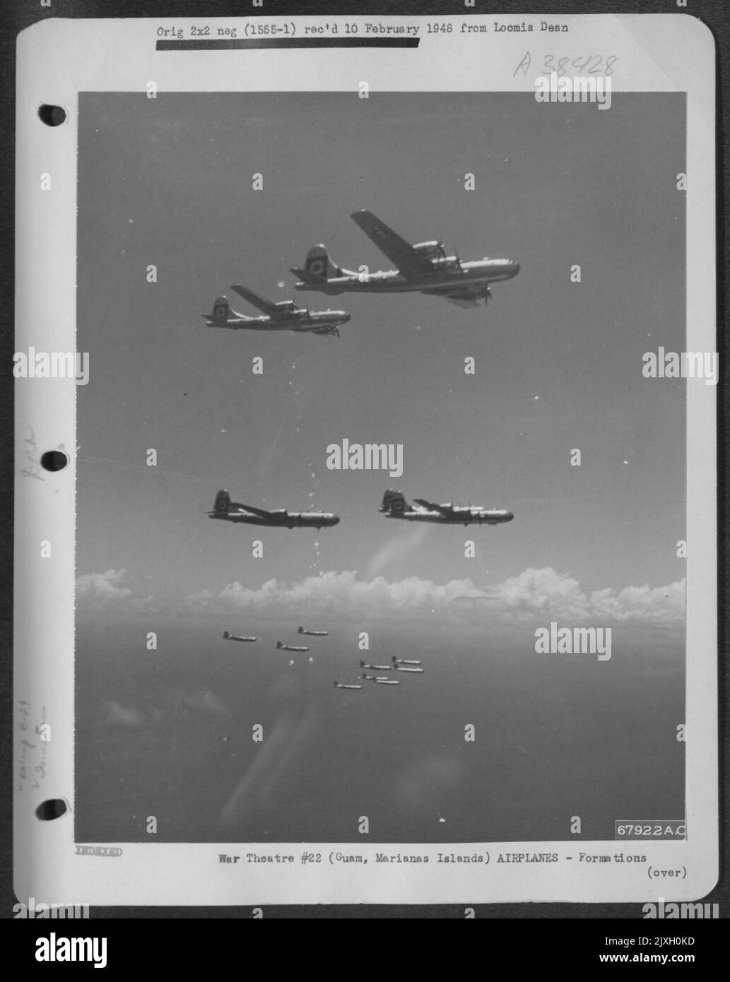 A Formation Of Boeing B-29 "Superfortresses"', Based On Guam, Marianas ...