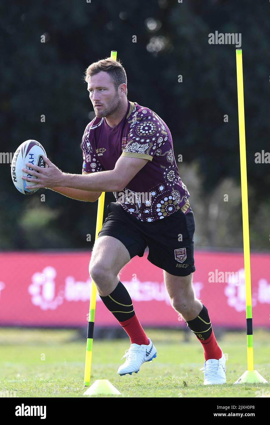 Gavin Cooper during the Queensland State of Origin team training ...