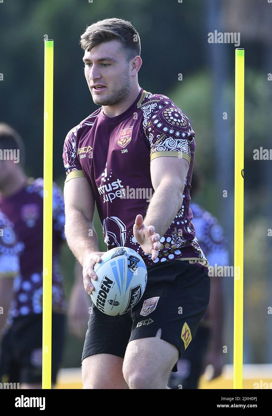 Jai Arrow during the Queensland State of Origin team training session ...