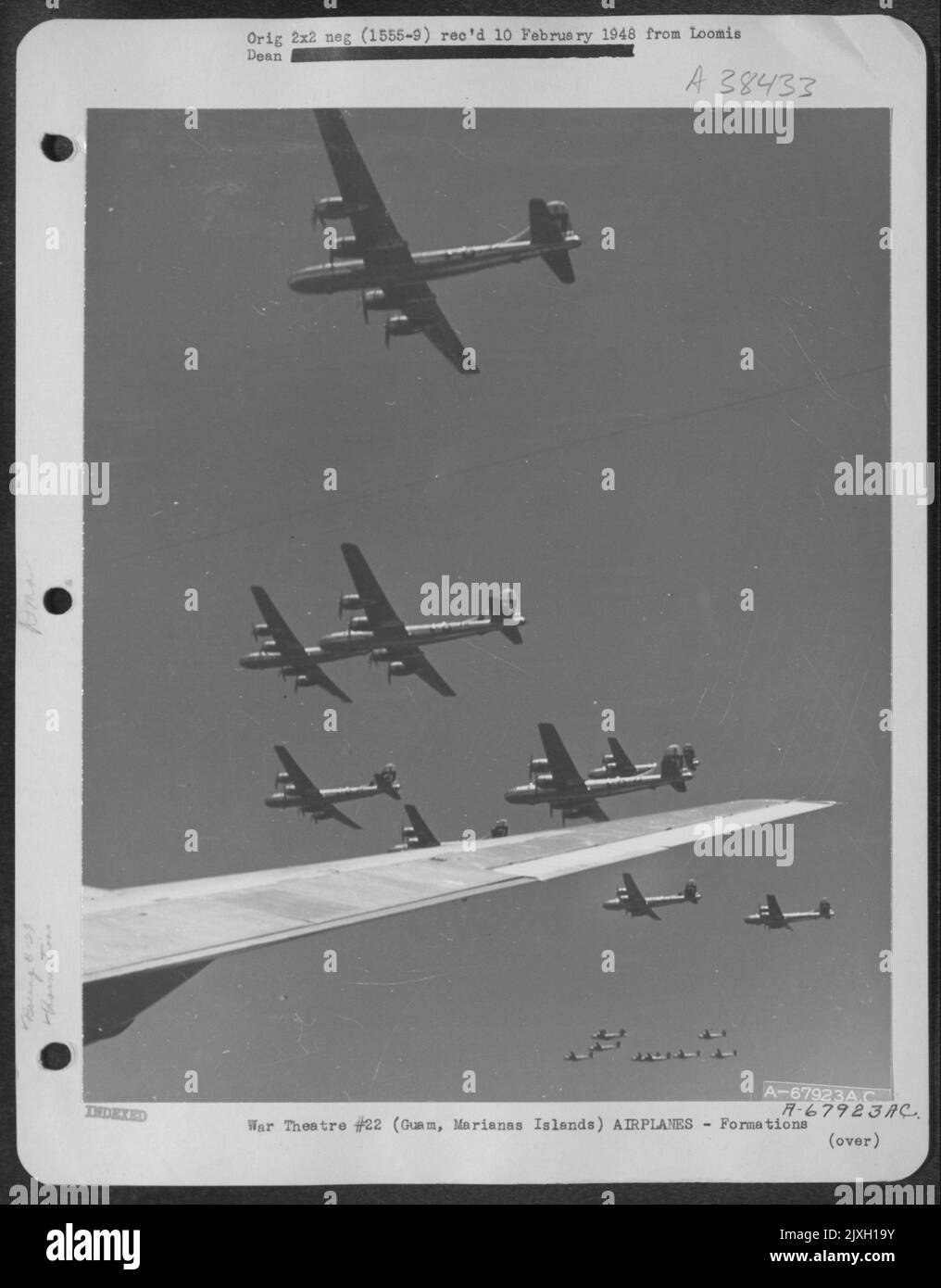 Formation Of Boeing B-29 "Superfortresses"', Based On Guam, Marianas ...