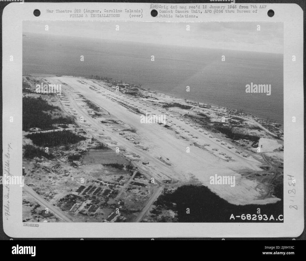 Over One Hundred Bombers Can Be Seen On The Strip In This Low Oblique ...