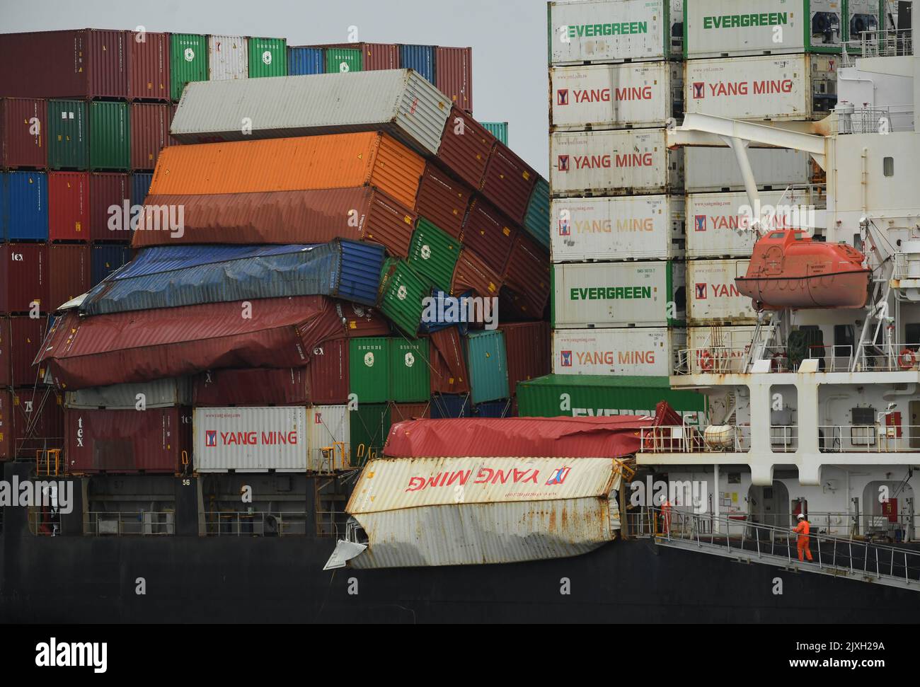 The container ship YM Efficiency arrives at Port Botany in Sydney, Wednesday, June 6, 2018. YM ...