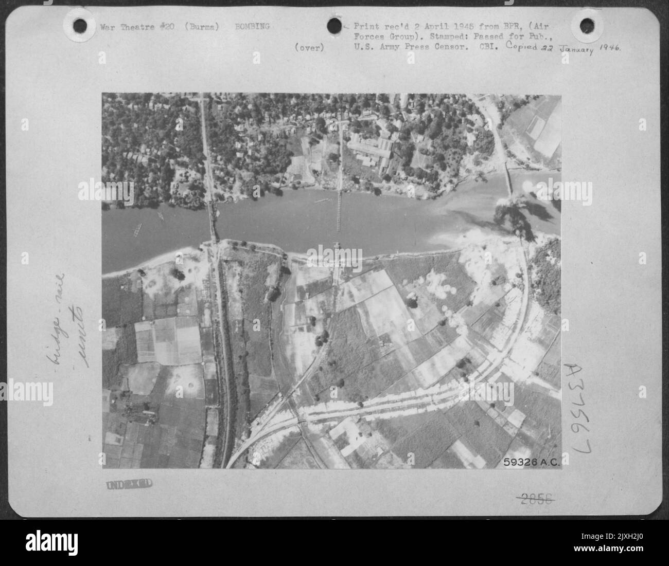 The Railroad Bypass Bridge At Hninpale, Halfway Pegu And Martaban On ...