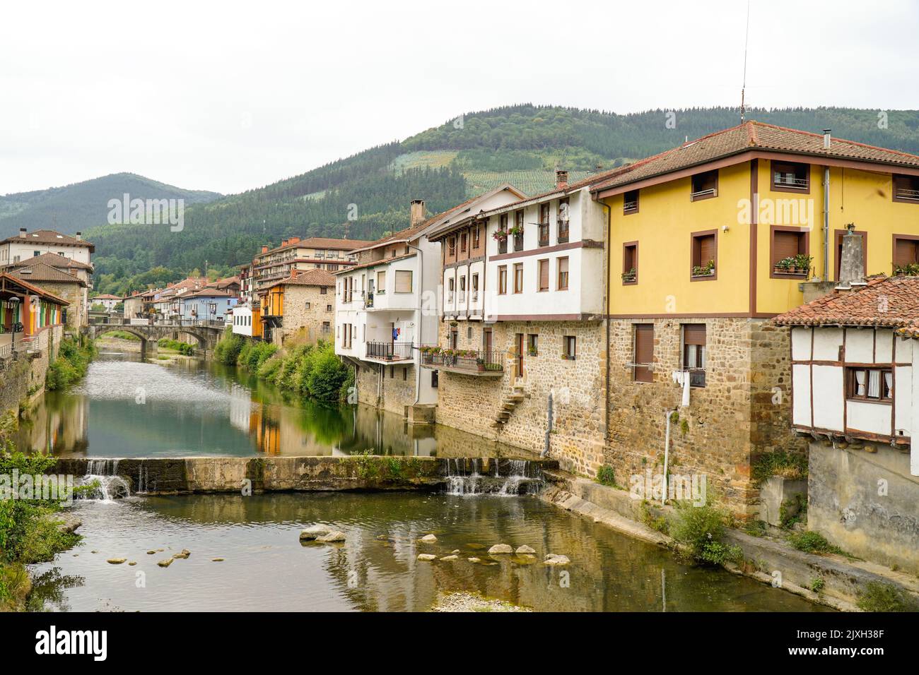 Traditional houses of the basque country hi-res stock photography and ...