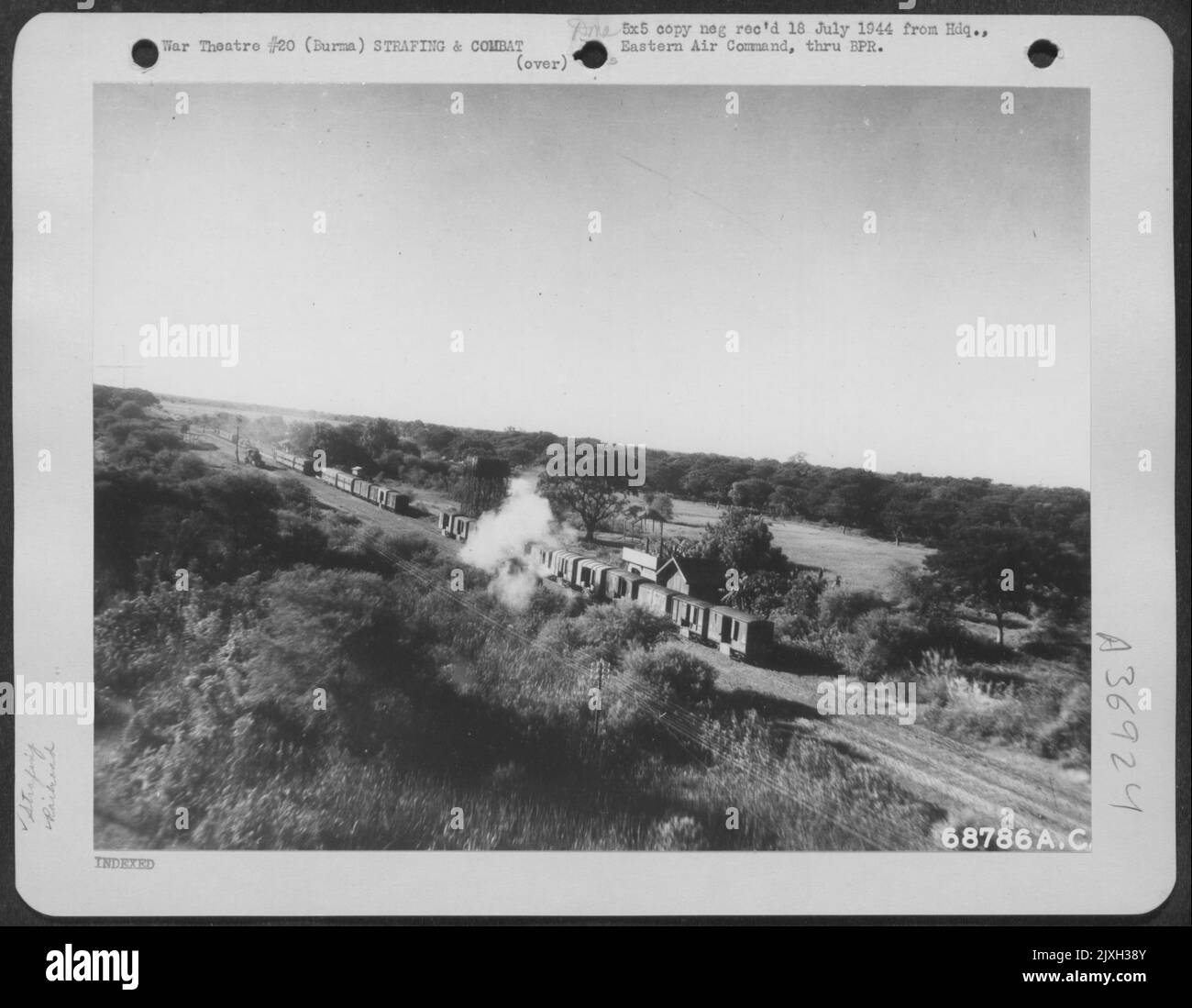 A Military Train Is Strafed By Raf "Beaufighters" At The Kume Road ...